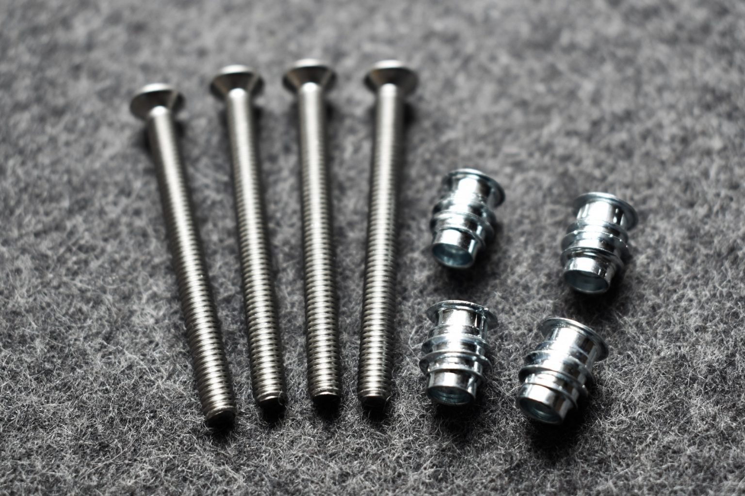Bolt-On Neck Guitar screws and inserts for Strat, Tele and Bass 40 mm ...