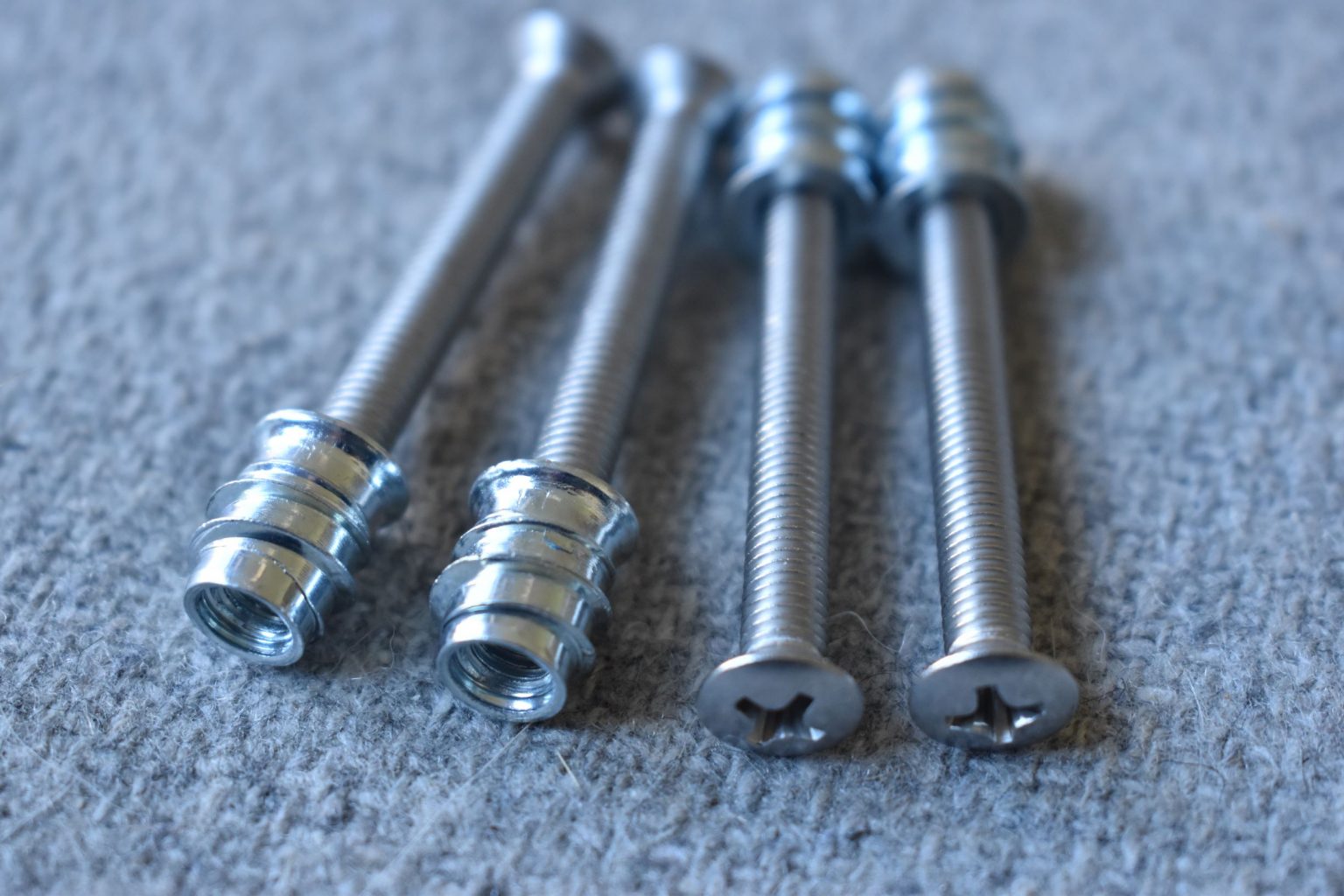Stainless Steel Bolt-On Neck Guitar Screws and Inserts for Strat, Tele ...